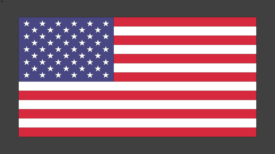 Flag of the United States (1960-Present) | 3D Warehouse