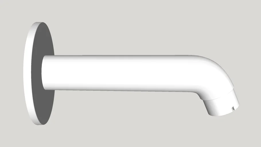 ARBO SP-5305 Bath Tub Spout With Wall Flange | 3D Warehouse