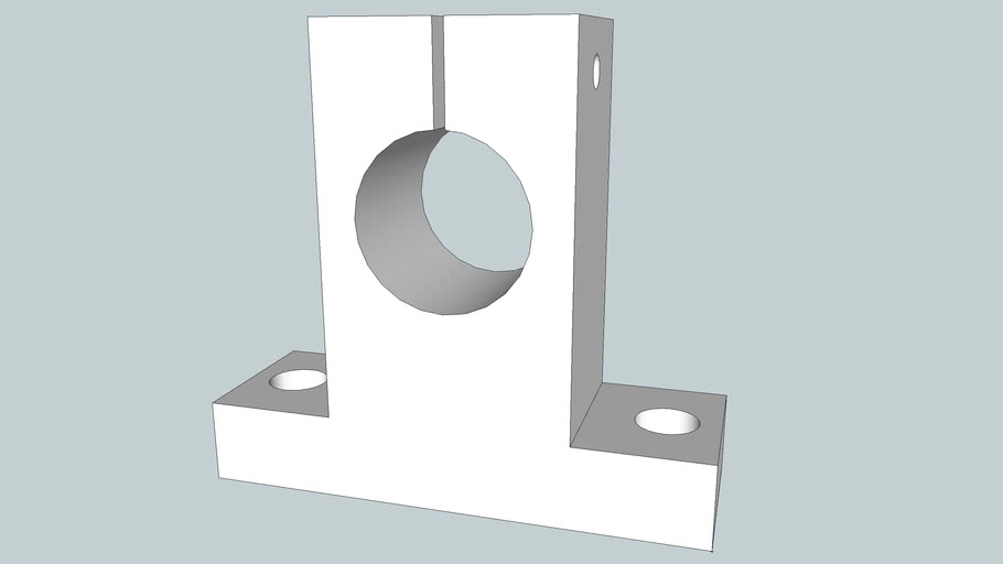 SK16 - CNC 16mm shaft support | 3D Warehouse