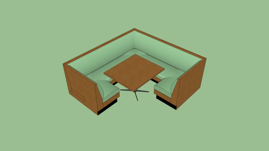 Corner Booth | 3D Warehouse