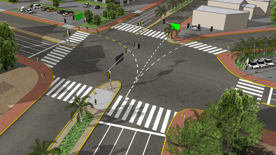 La Paz 5 way Mexican intersection | 3D Warehouse