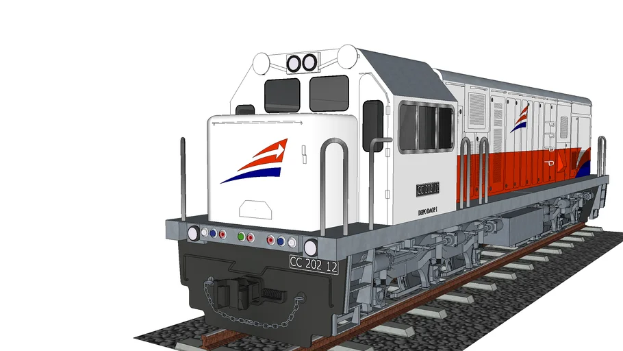 lokomotif cc202 new | 3D Warehouse