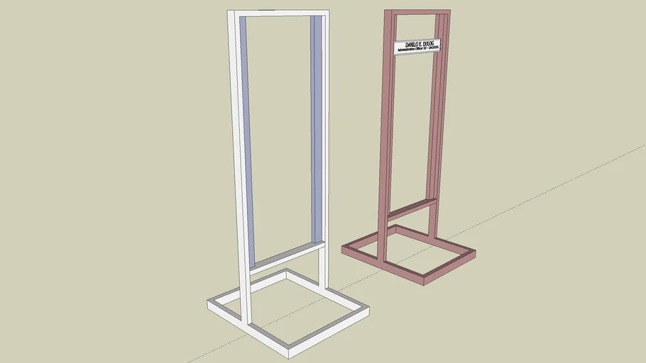 Directory Frame Stand | 3D Warehouse