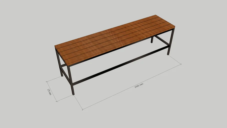 Wood Bench 3d Warehouse