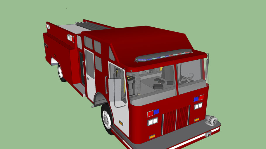 Blank Fire Engine | 3D Warehouse