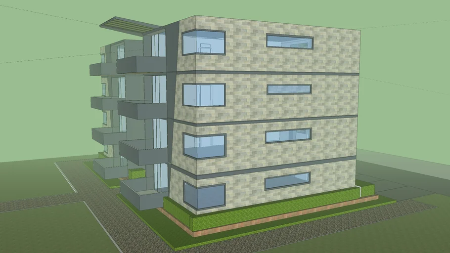 apartment block | 3D Warehouse