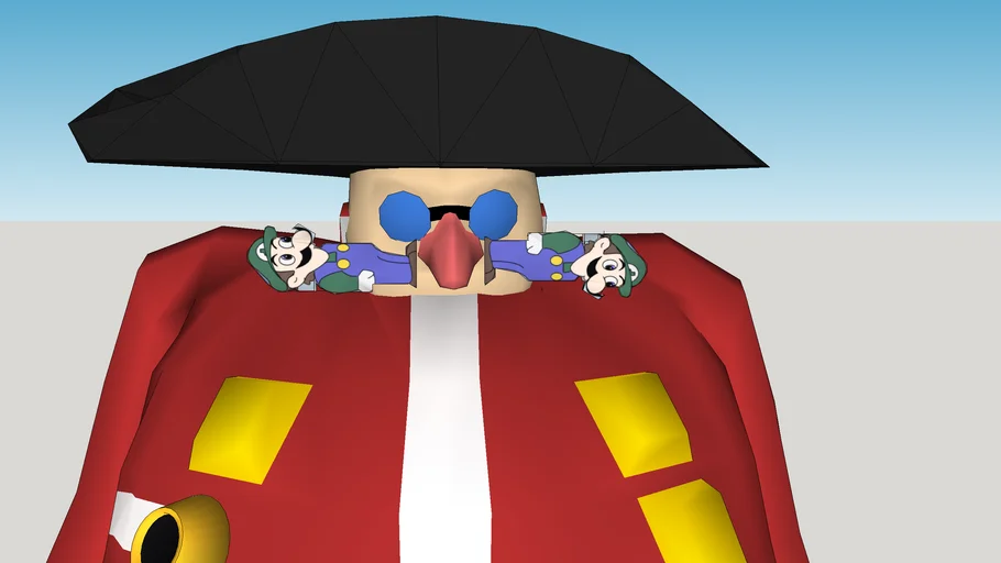 Pirate weegee stache eggman takes a dump | 3D Warehouse