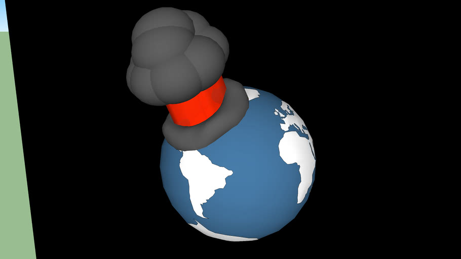 Huge Nuclear Explosion on Earth! | 3D Warehouse