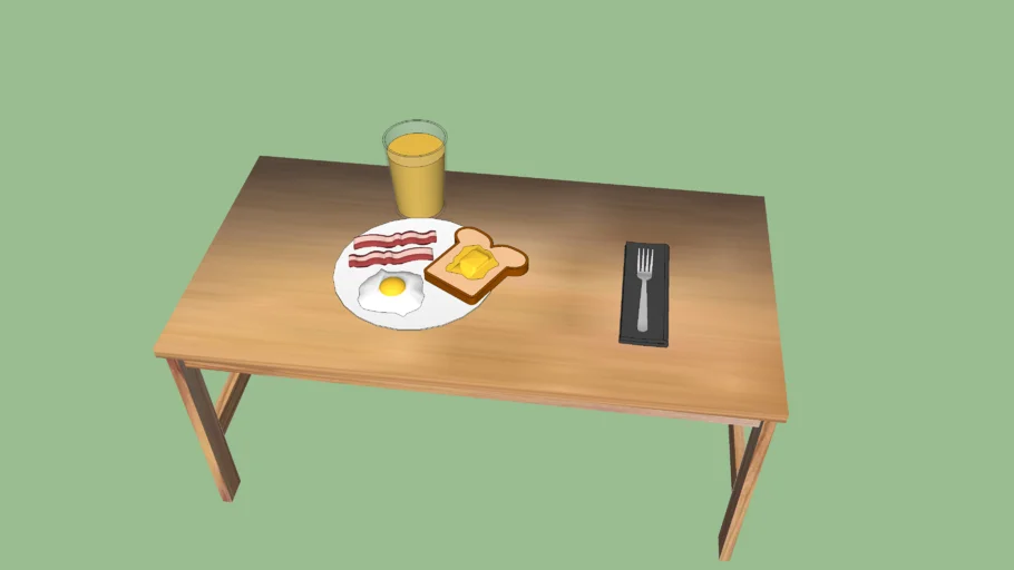 Breakfast Table | 3D Warehouse