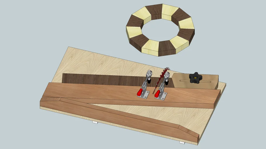 12 piece - 15 Degree - Segmented Bowl Sled | 3D Warehouse