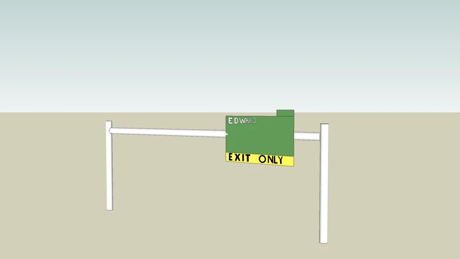 My Unfinished BGS (Big Green Sign) | 3D Warehouse