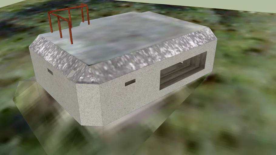 Culham East of Sutton Bridge Pillbox Type 28A | 3D Warehouse