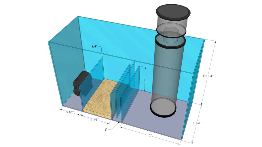 Sump made from 29g tank | 3D Warehouse