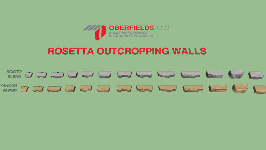Oberfields Rosetta Outcropping Wall Series | 3D Warehouse