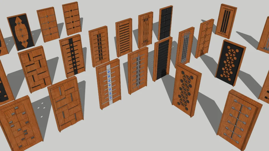 Modern Doors_ALFERA Door Collection | 3D Warehouse