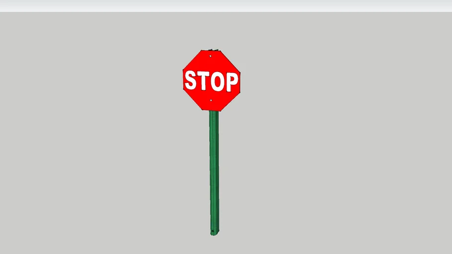 Standard Stop Sign | 3D Warehouse