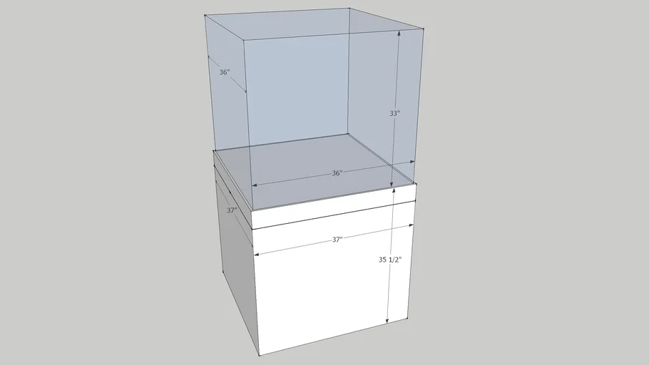 Display case square cube C | 3D Warehouse