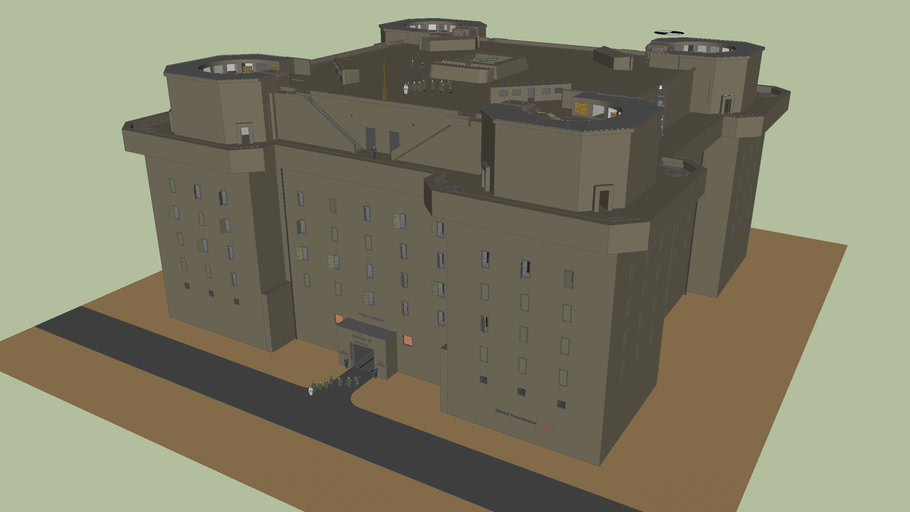 Flakturm III Humboldhain Berlin --- Flak Tower Bunker | 3D Warehouse