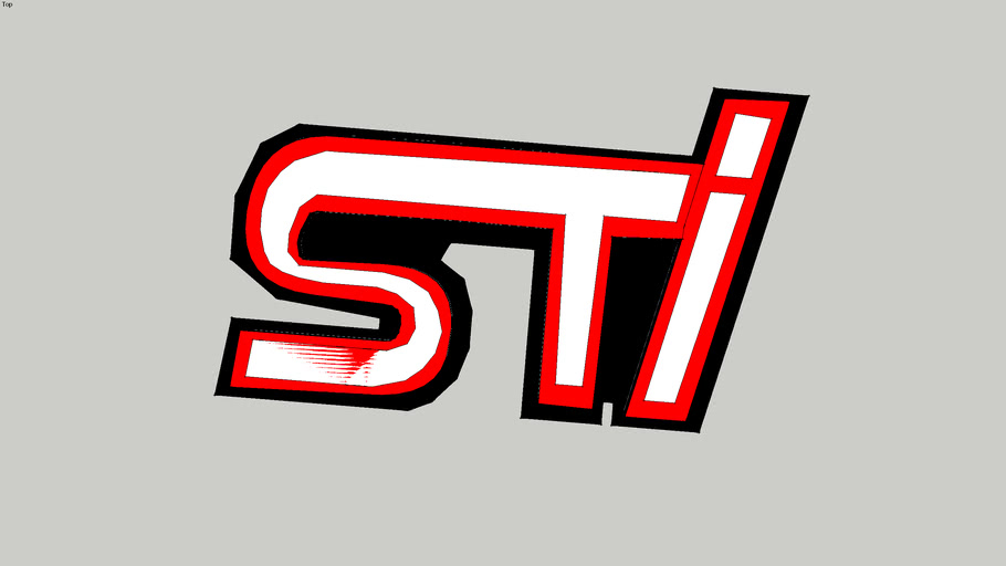 Subaru-STI logo-HULEGAN13 | 3D Warehouse