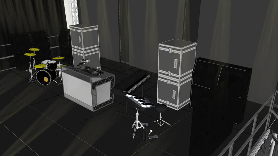 Outdoor Staging – Half Arch | 3D Warehouse