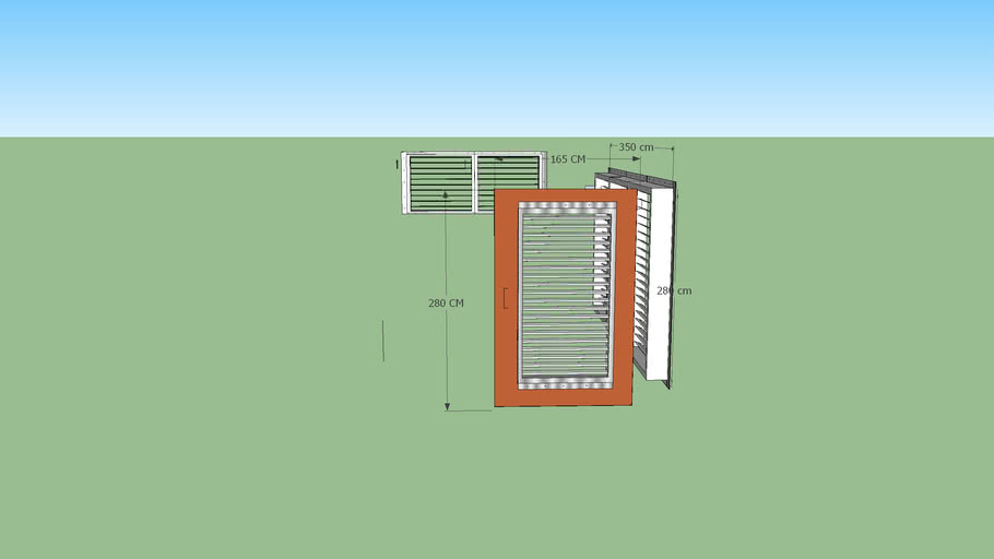 Louvers position of the walls | 3D Warehouse
