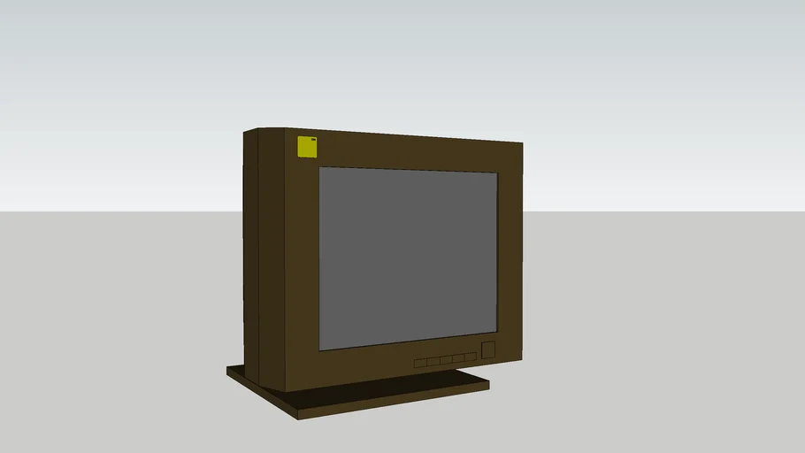 Old computer monitor. | 3D Warehouse