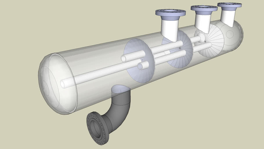 Compressor Discharge Pulsation Bottle | 3D Warehouse