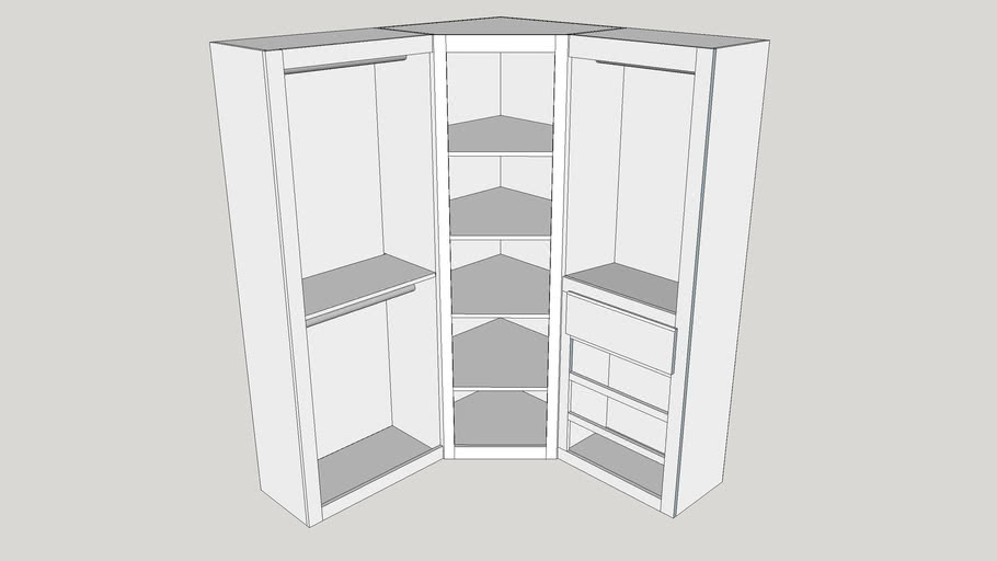 Corner closet | 3D Warehouse