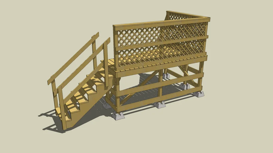 Above-Gound Pool Deck | 3D Warehouse