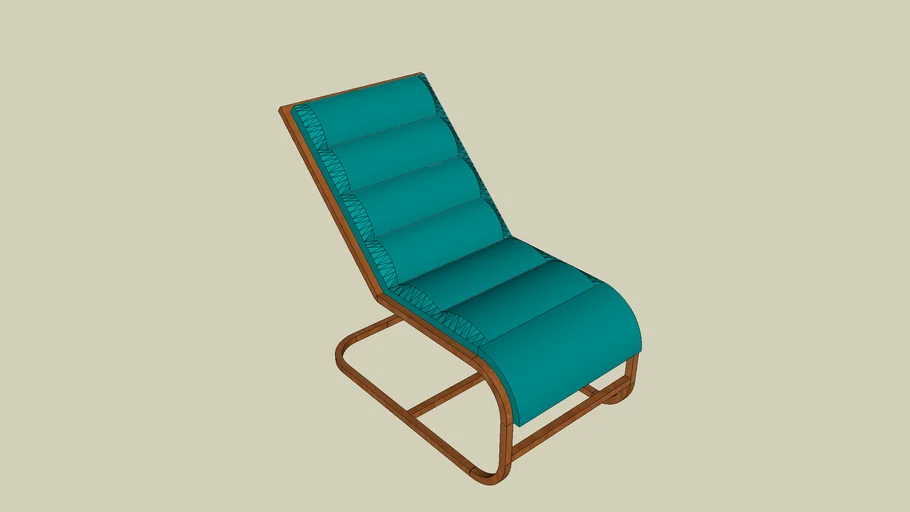 Outdoor Chair (blue) | 3D Warehouse