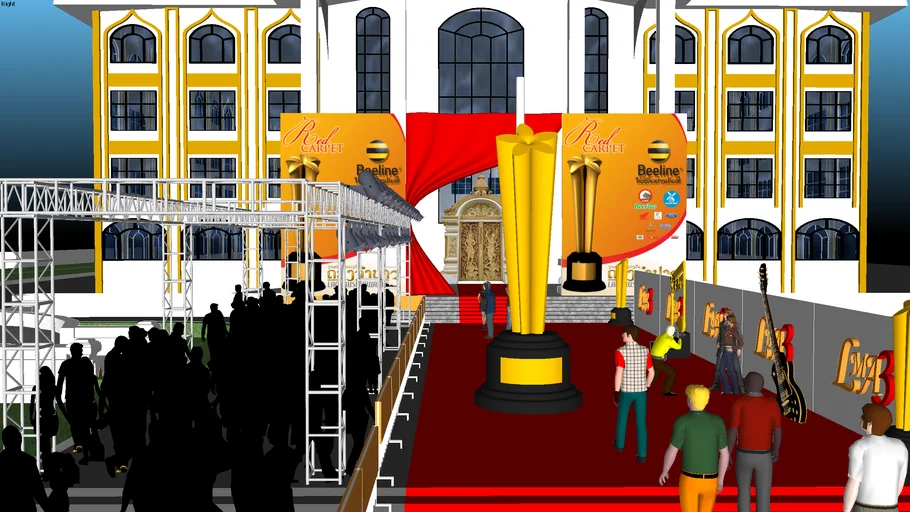 LMA 3The red carpet ຕອນປອດໂປ່ງ | 3D Warehouse