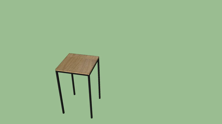 Standtable Oakwood 70x70 120 CM Height | 3D Warehouse