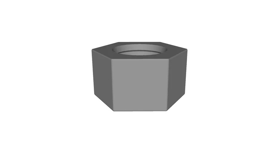 Hex Nut 1/2in - Detailed | 3D Warehouse