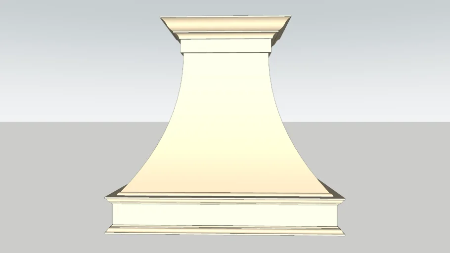 Four-sided Wood Range Hood | 3D Warehouse