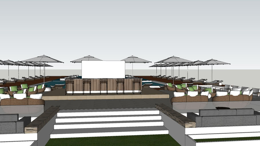 pool lounge | 3D Warehouse