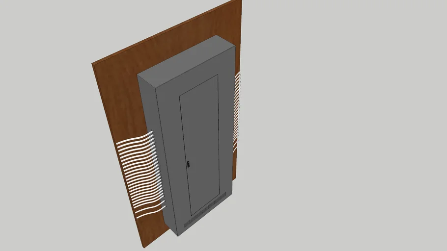 electric panel w dynamic door | 3D Warehouse