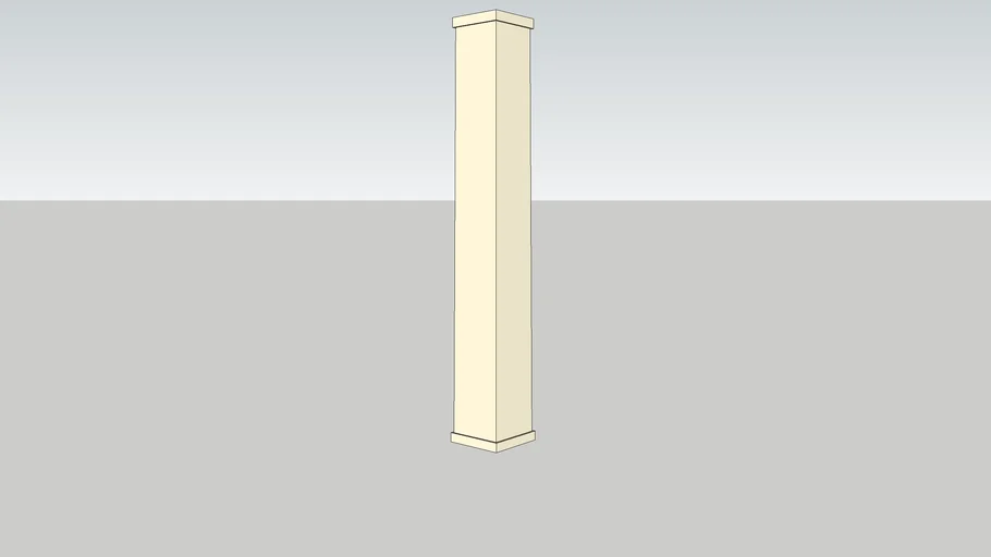 Simple Square Column | 3D Warehouse