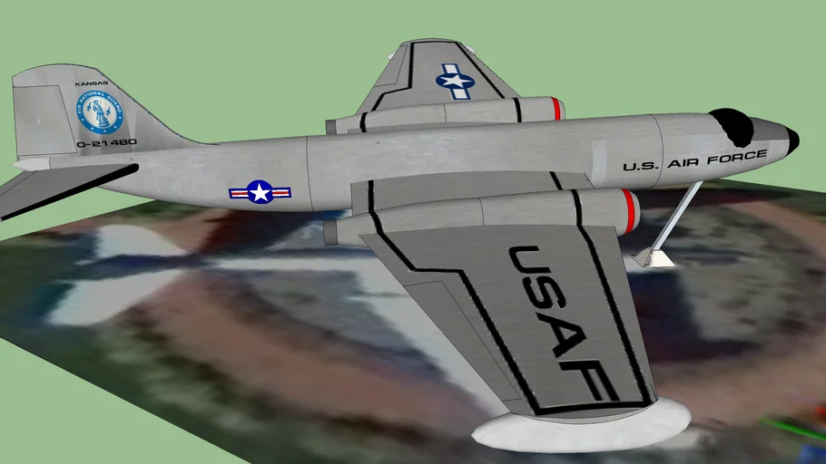 RB-57A Display Forbes Field Topeka, Kansas | 3D Warehouse