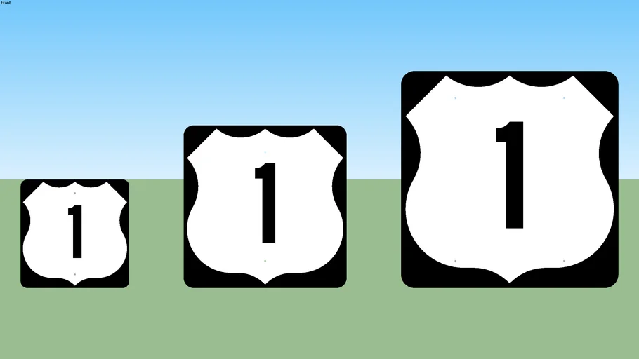 U.S. 1 Sign | 3D Warehouse