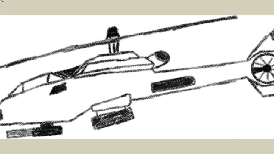 MH-12 Navajo attack helicopter concept drawing | 3D Warehouse