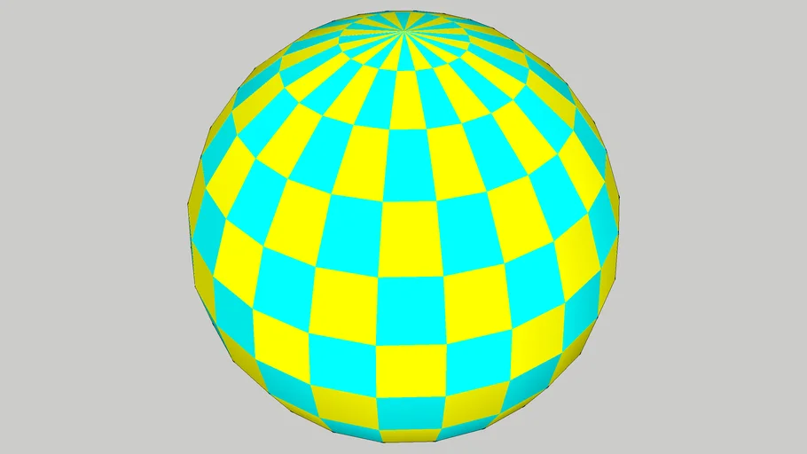 Sphere Cyan-Yellow | 3D Warehouse