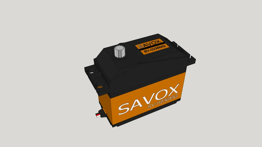 SAVSV-0236MG servo from savox | 3D Warehouse