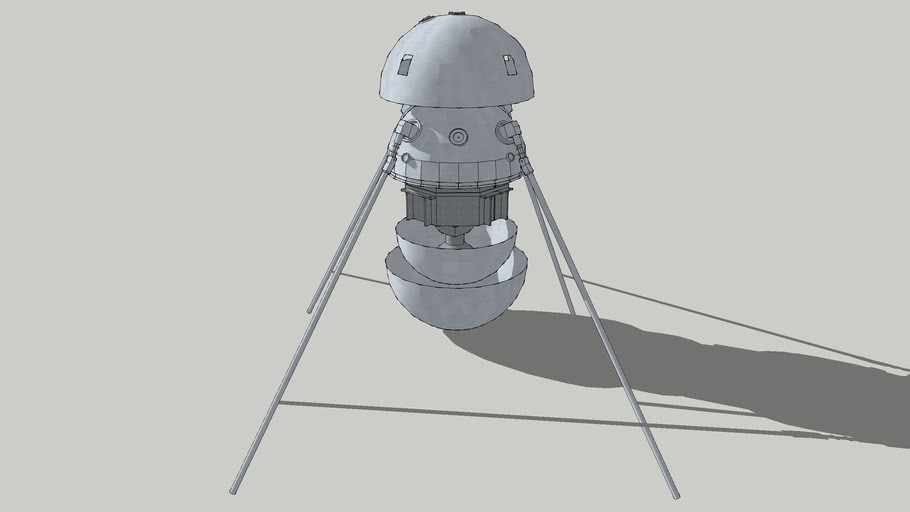 3D Sputnik (exploded model) by Ben | 3D Warehouse