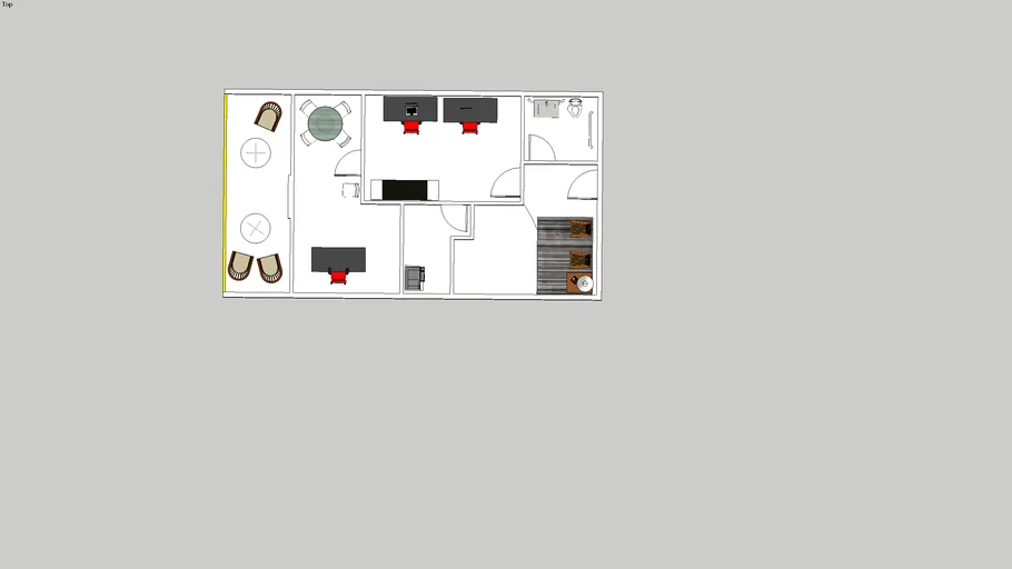 Office Layout Using New and Existing Components. | 3D Warehouse