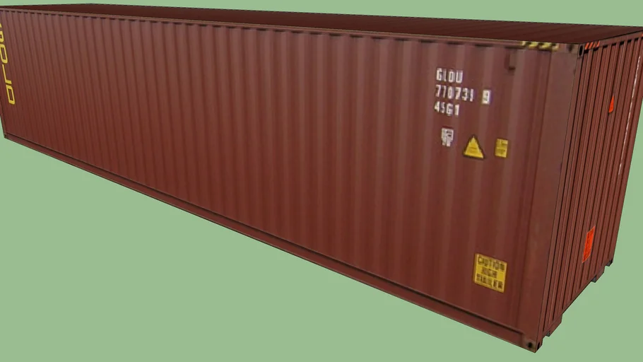GOLD Container 40' | 3D Warehouse