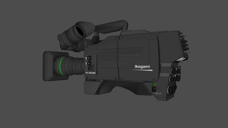 IKEGAMI HC-HD300 STUDIO CAMERA | 3D Warehouse