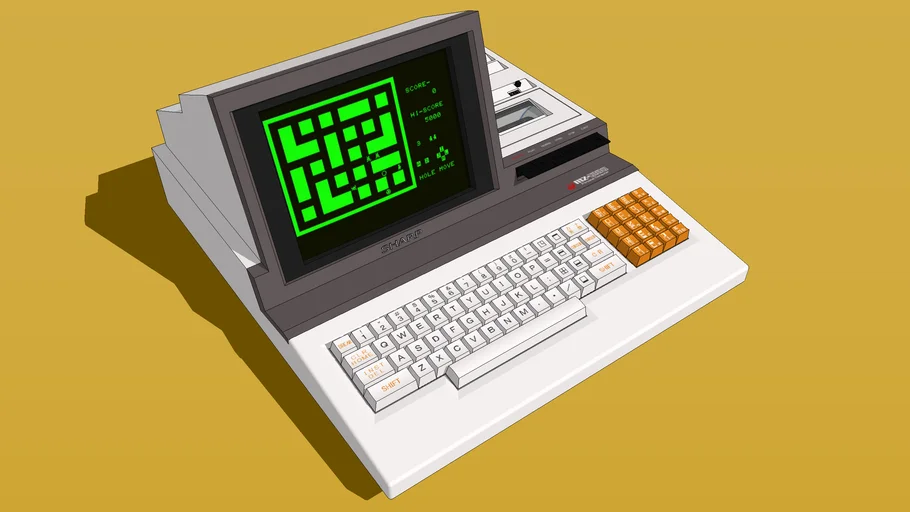 SHARP Personal Computer MZ-80A (1982:Japan) | 3D Warehouse