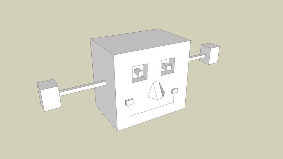 Happy Square Man | 3D Warehouse