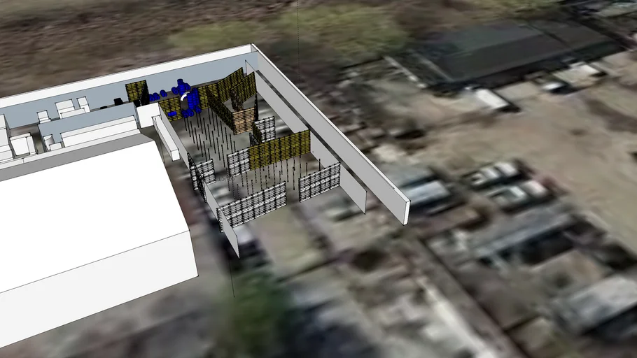 The Haunted House Attraction design for a parking lot | 3D Warehouse