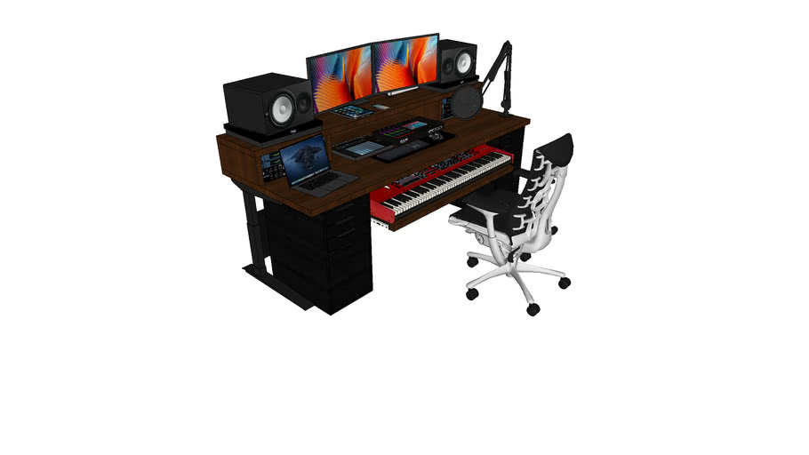Studio Desk Setup 2.0 | 3D Warehouse